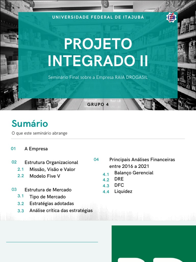 Seminário Final Proj. Integrado II | PDF | Fluxo de caixa | Investimentos