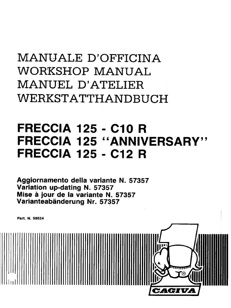 Cagiva Freccia 125 C10,12 '89 Service Manual | PDF