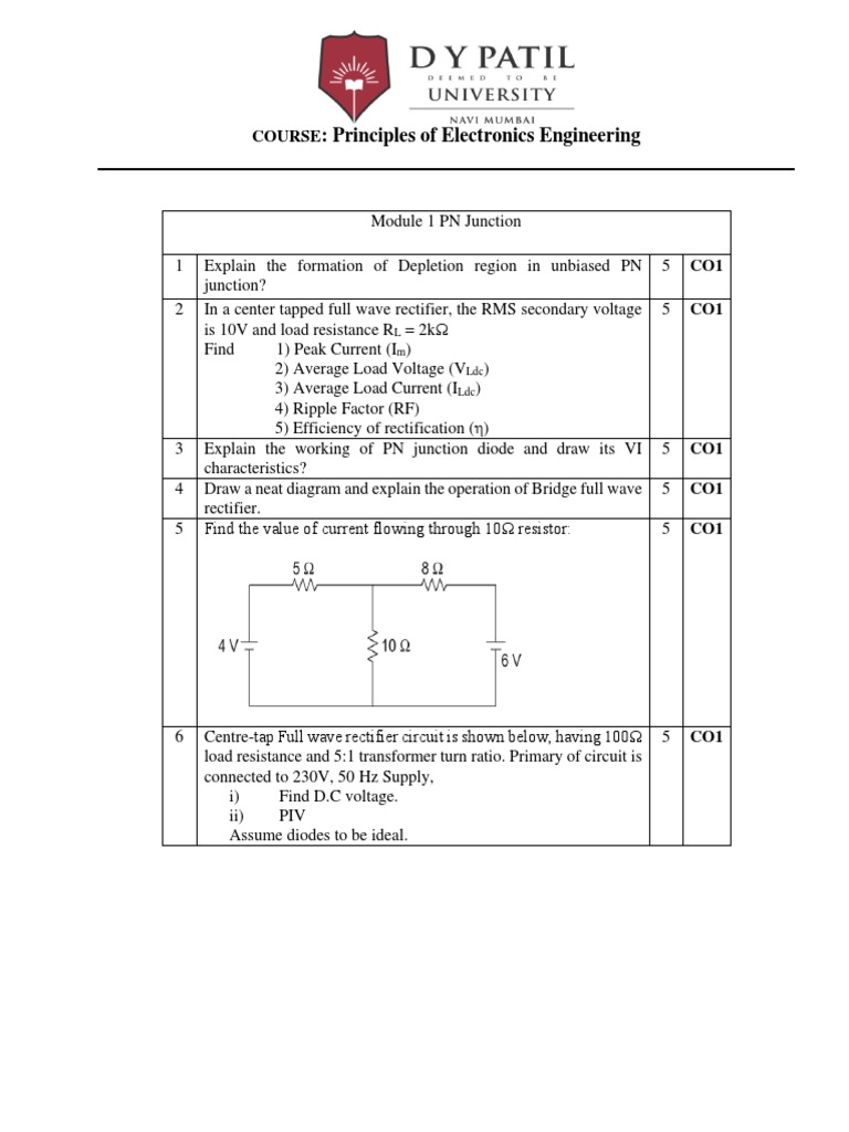 Practice Question and You Will | PDF | Rectifier | Operational Amplifier