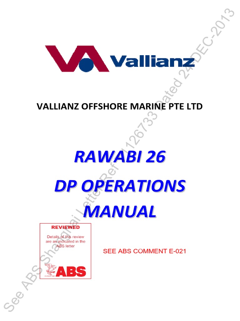 DP Operations Manual Rev 0 - 79564619 | PDF | Manufactured Goods