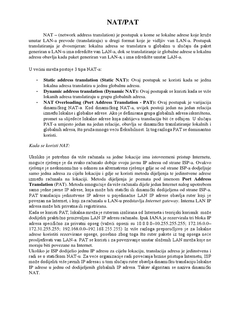 Nat Pat DNS | PDF