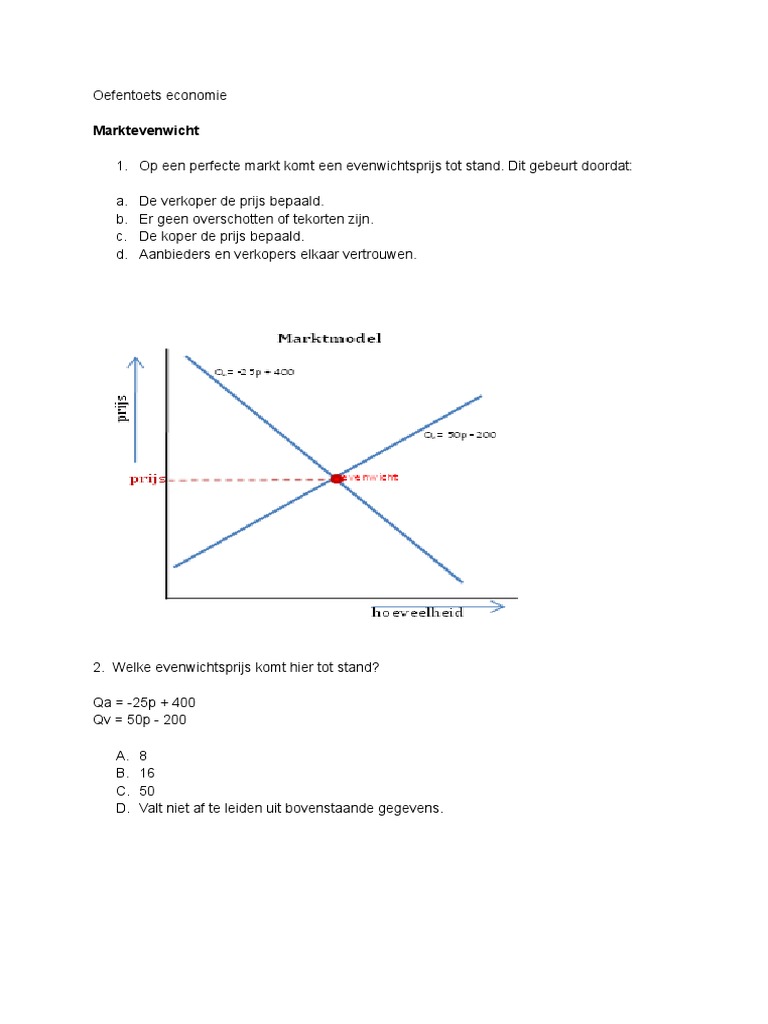 Oefentoets Economie | PDF