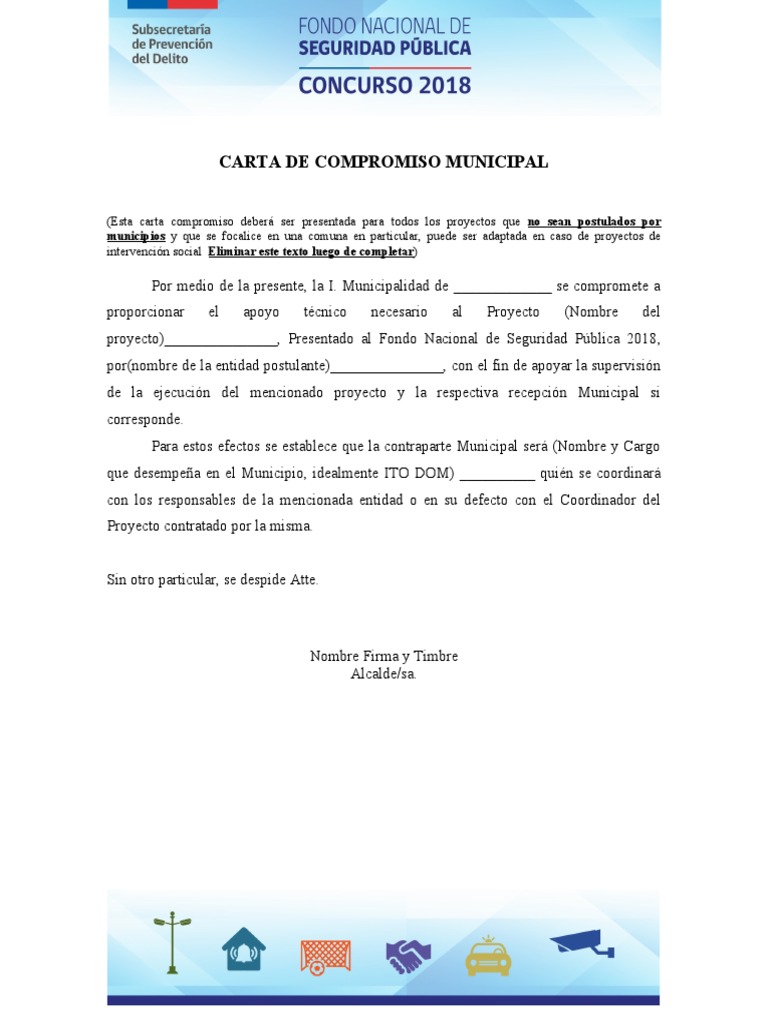 Carta de Compromiso Municipal | PDF