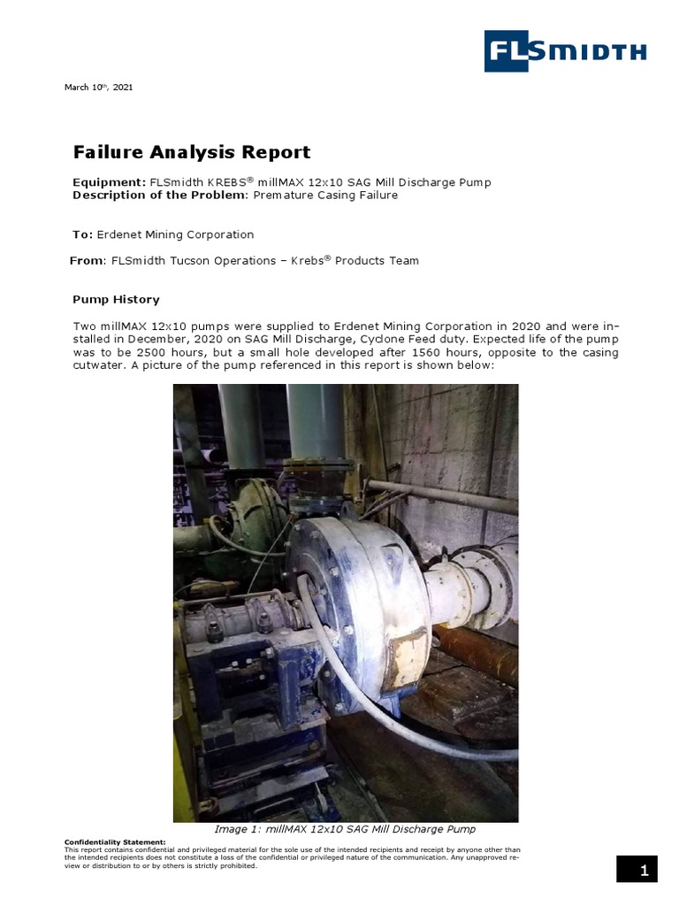 3-8-21 FLSmidth FailureReport - Erdenet 12x10 MillMAX SAG Mill ...