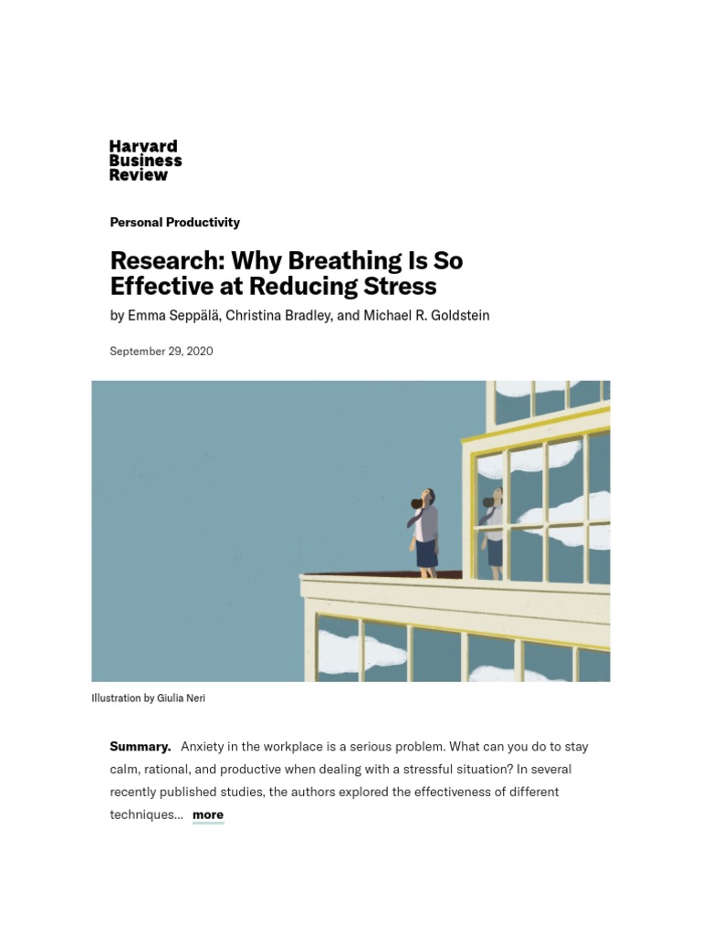 Research: Why Breathing Is So Effective at Reducing Stress | PDF ...