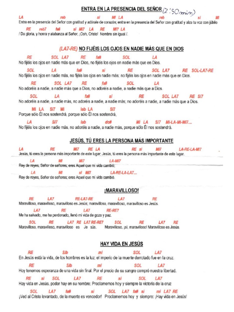 Alabanzas Con Acordes 2 (Entra... ) | PDF