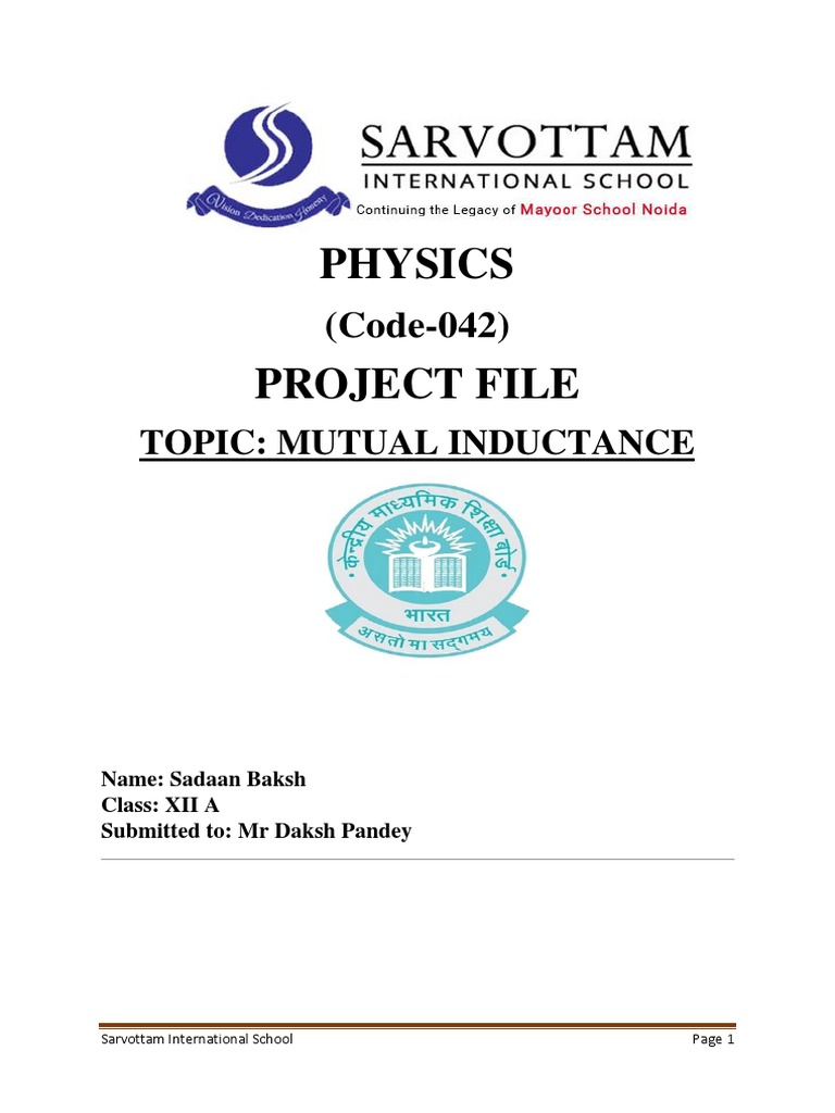 Mutual Inductance | PDF | Inductor | Inductance Mutual Inductance | PDF | Inductor | Inductance