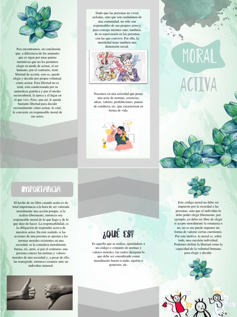 Triptico PDF | PDF | Moralidad | Libertad