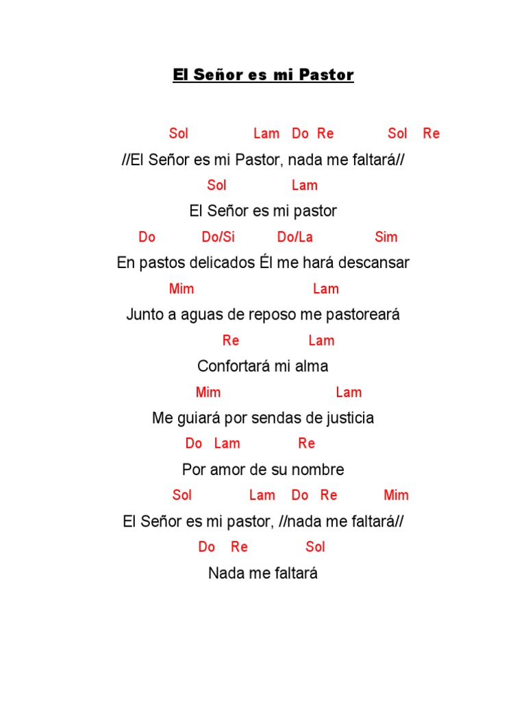 El Señor Es Mi Pastor | PDF