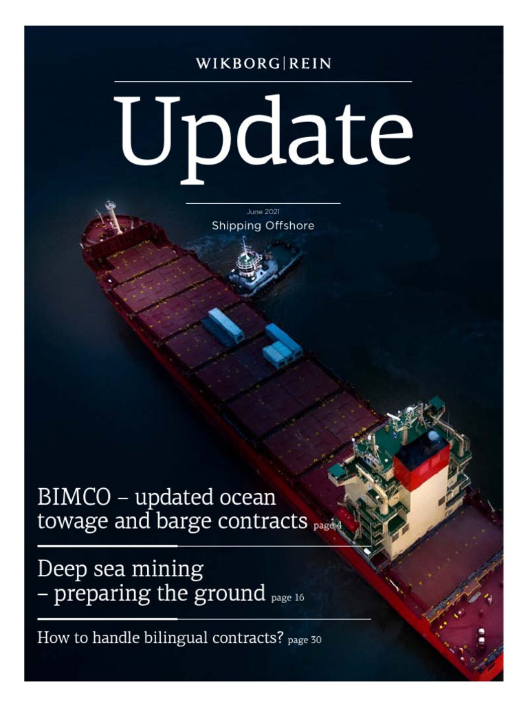 Wikborg Rein Update Shipping Offshore June 2021 Web | PDF
