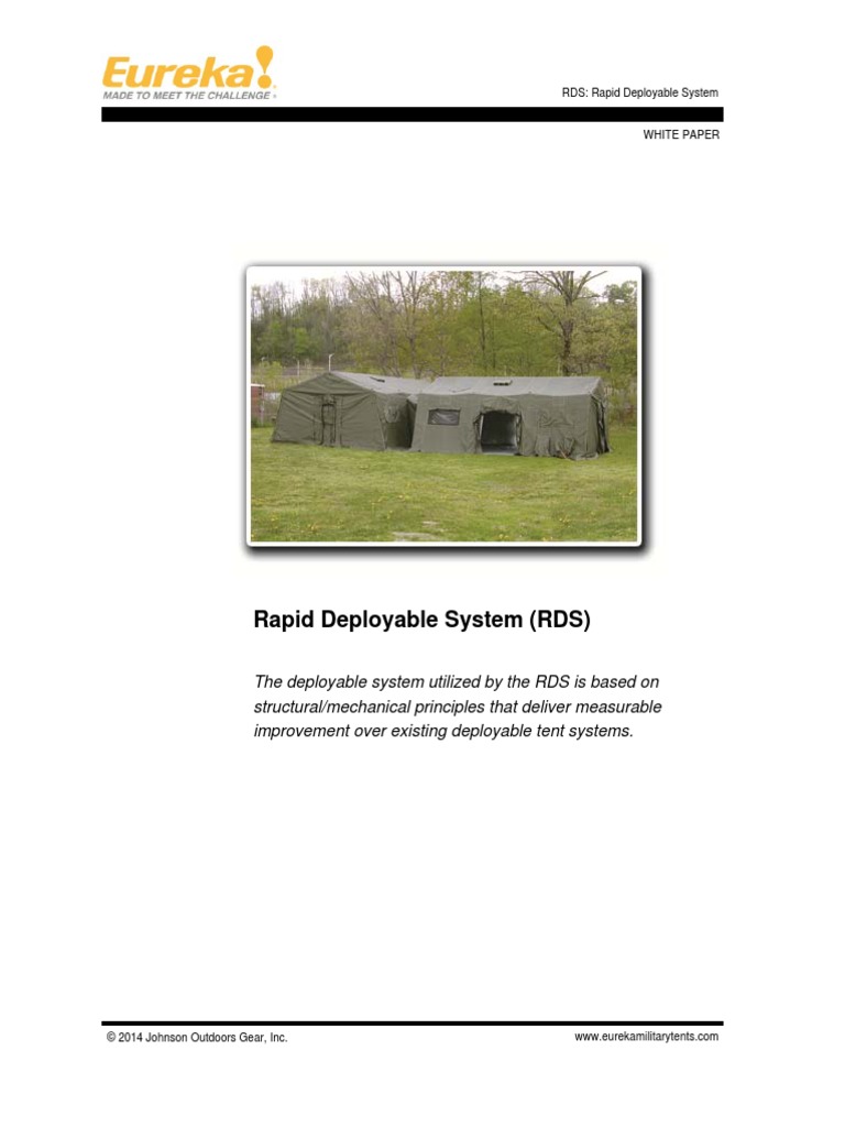 Rapid Deployable System (RDS) | PDF | Truss | Tent