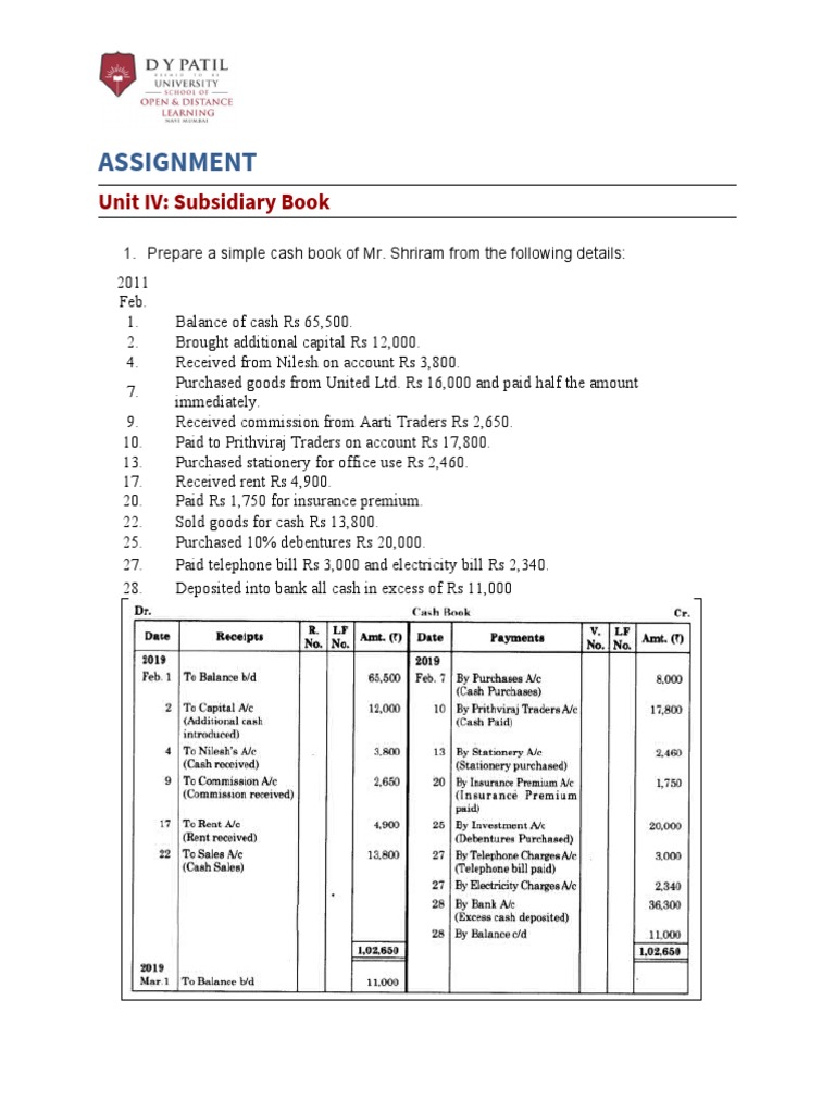 Assignment 4 | PDF | Invoice | Debits And Credits