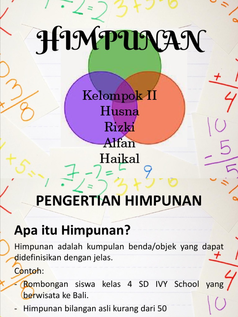 Pengertian dan Jenis-Jenis Himpunan | PDF