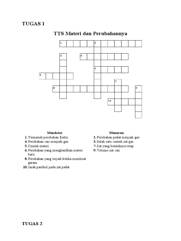 TTS Zat dan Perubahannya Kelas 7 | PDF