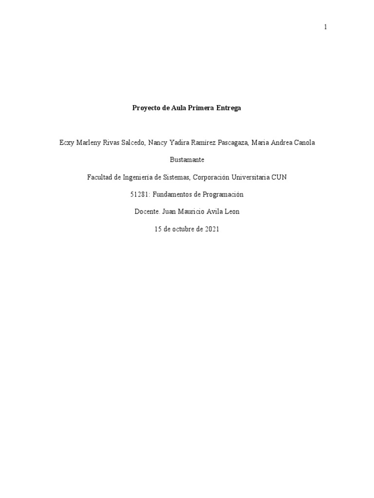 Aca .1 Fundamentos | PDF