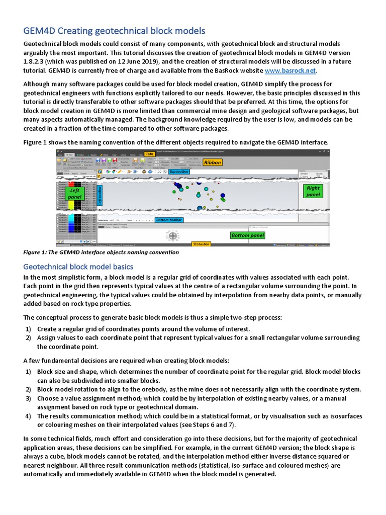 GEM4D Geotech Block Models Process Description | PDF | Comma Separated Values | Computing