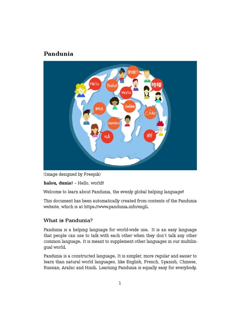 Pandunia | PDF | Grammatical Gender | Grammatical Number