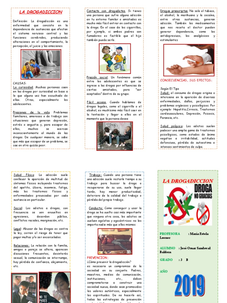Los efectos de la drogadicción en la salud, conducta y relaciones ...