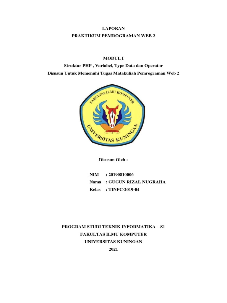 Laporan Praktikum Web Modul 1 | PDF | Komputer | Teknologi & Rekayasa