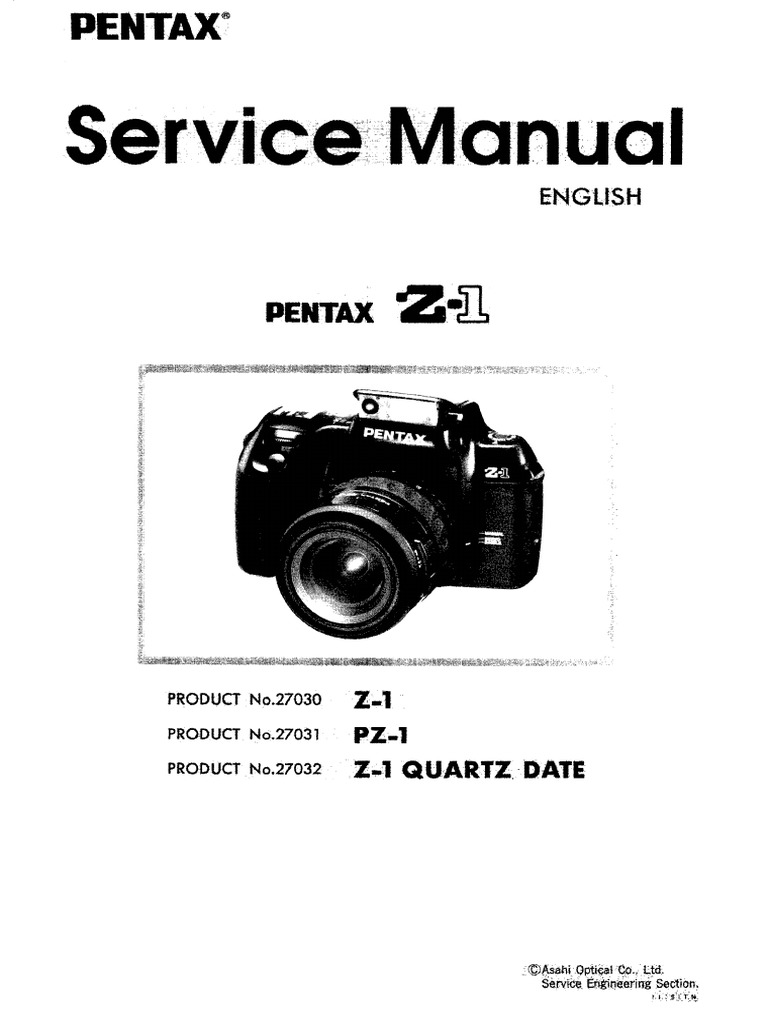Pentax Z1 Service | PDF