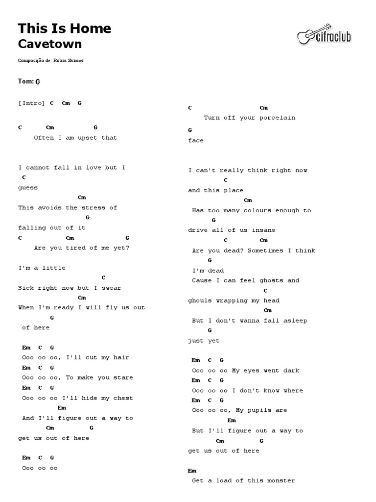 Cavetown's "This Is Home" Chords | PDF