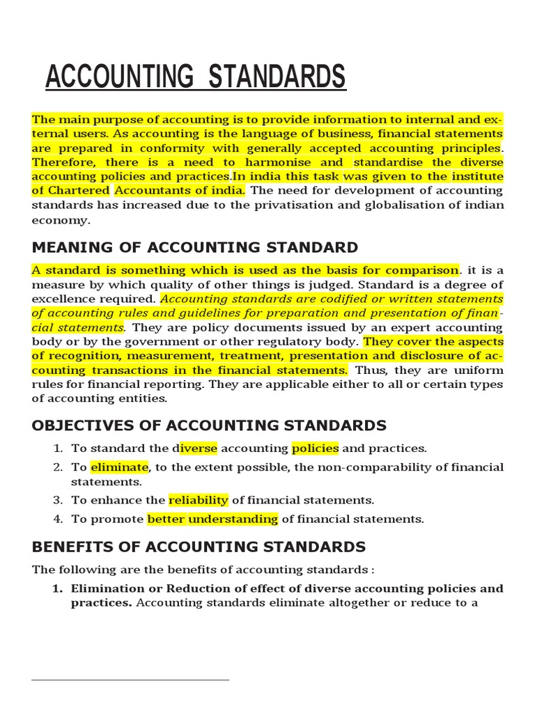 Accounting Standards and Ifrs | PDF | International Financial Reporting ...