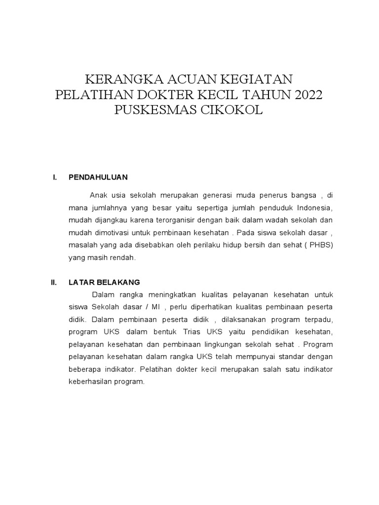 Kak Dokcil 2022 | PDF