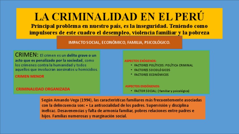La Criminalidad en El Perú Grupo Ya Expuesto | PDF