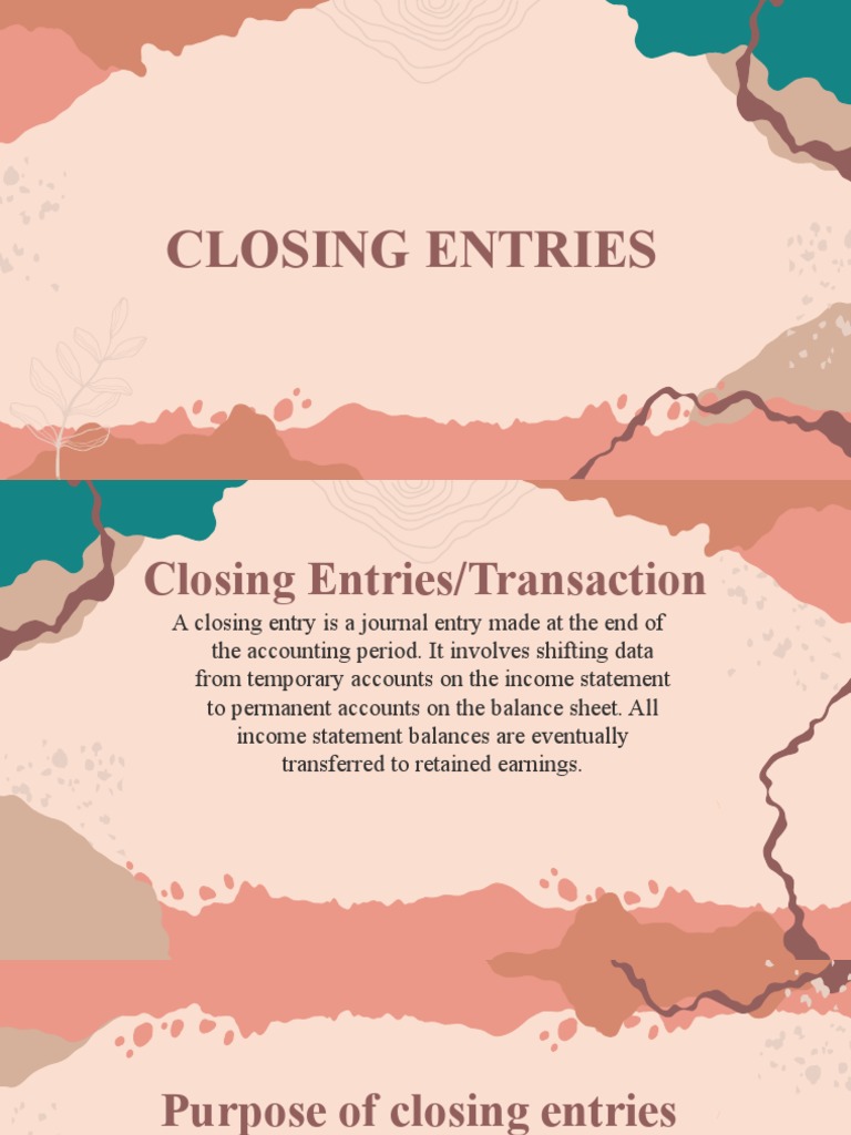 Understanding Closing Entries in Accounting | PDF | Debits And Credits ...