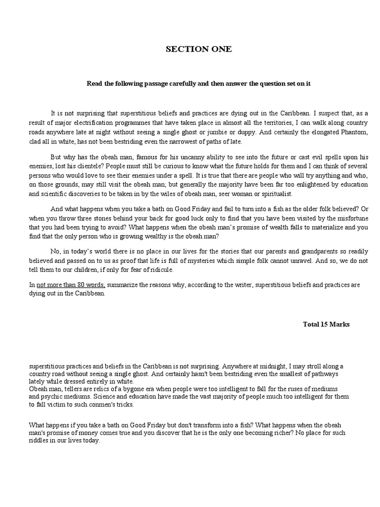 Superstitious Beliefs Summary | PDF | Supernatural | Folklore