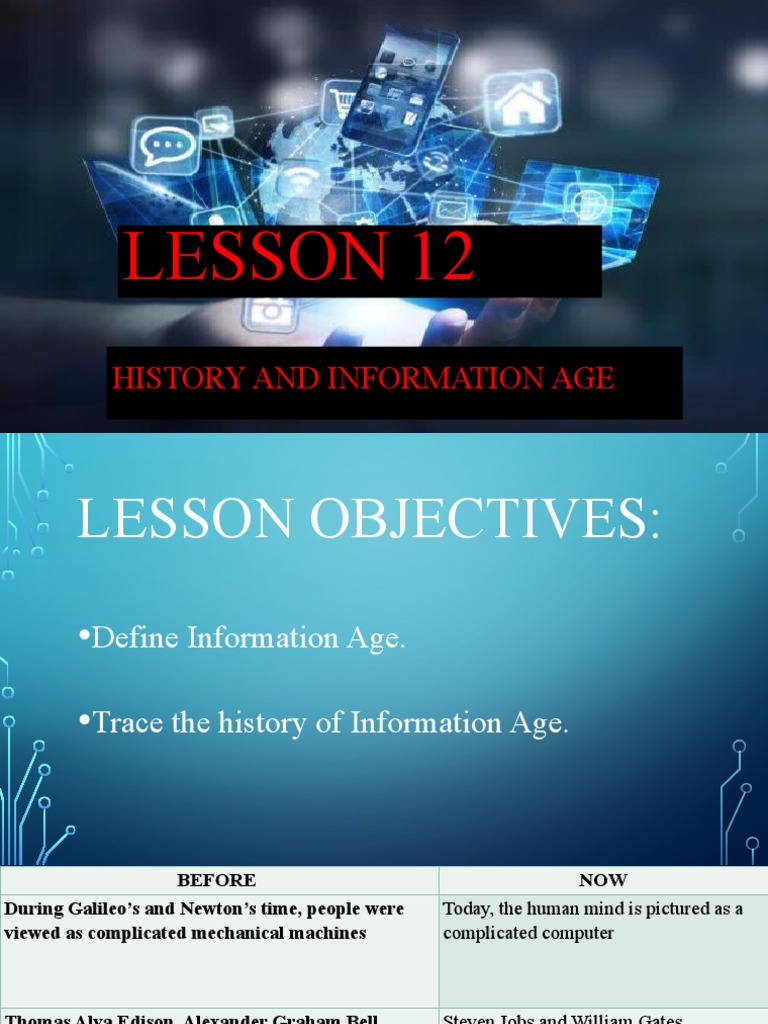 Lesson 12-History and Information Age | PDF