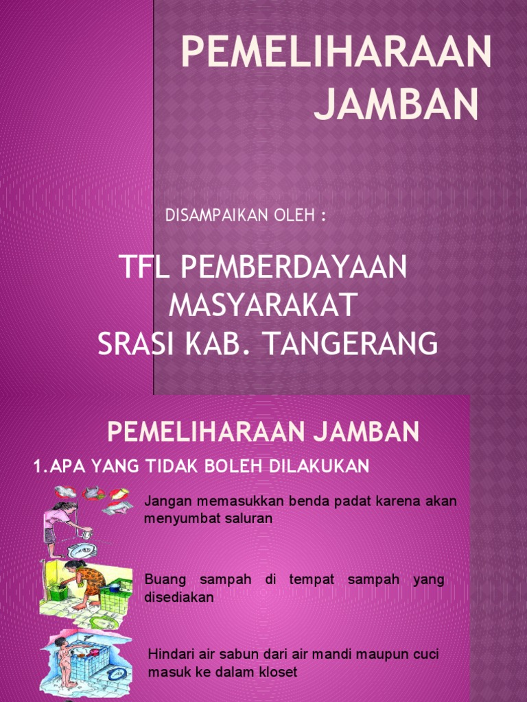 Pemeliharaan Jamban | PDF