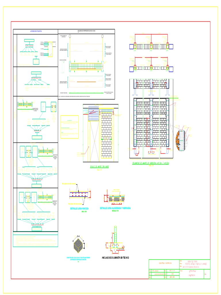 Guía para la representación gráfica de refuerzos de vigas | PDF | Albañilería | Ingeniería de ...