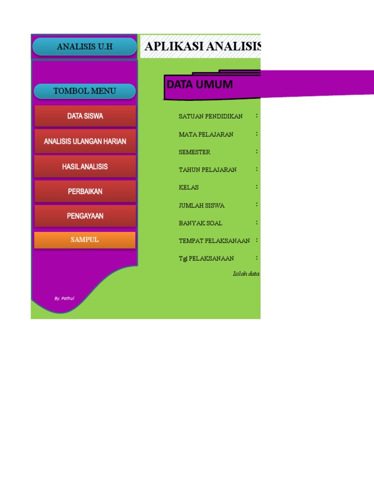 Aplikasi Analisis Uh 10 Soal. | PDF