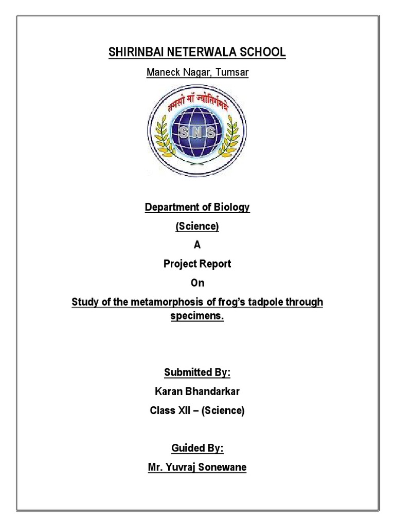 Karan Project | PDF | Frog | Egg