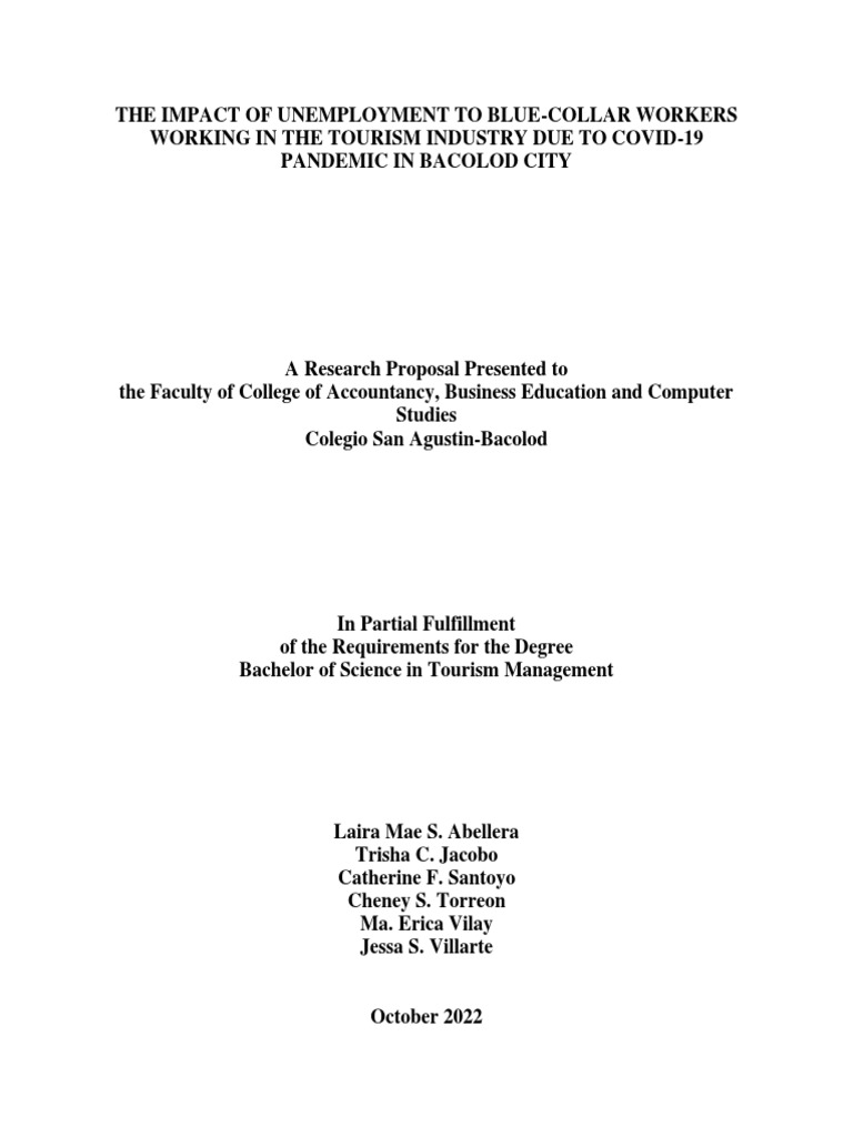 Research Proposal With Questionnaire CSAB | PDF | Unemployment | Survey Methodology