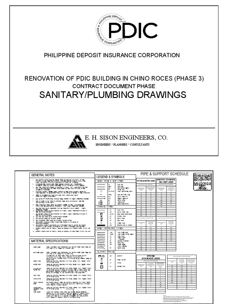 Annex c.7 Sanitary - Plumbing Drawings | PDF | Pipe (Fluid Conveyance ...