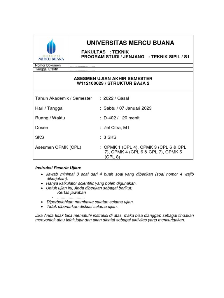 Uas STR Baja 2 | PDF