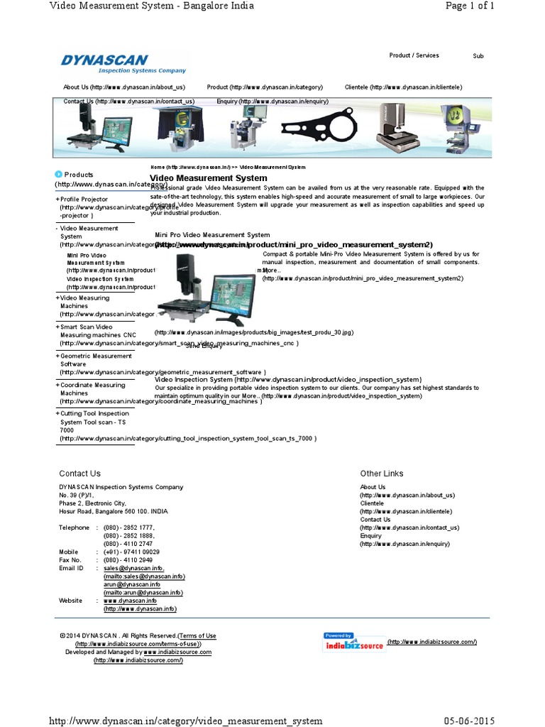 Video Measurement System | PDF | Video | Computing