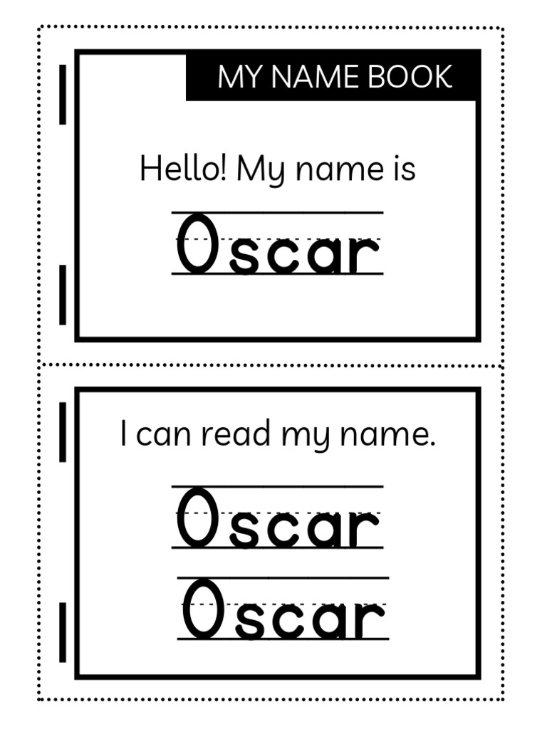 Back To School Name Tracing Practice Worksheets For Kindergarten | PDF ...