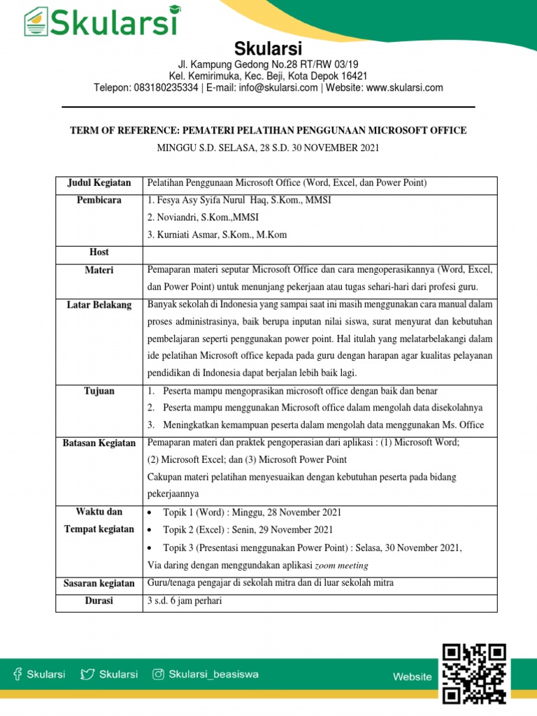 TOR Training | PDF | Seni | Komputer