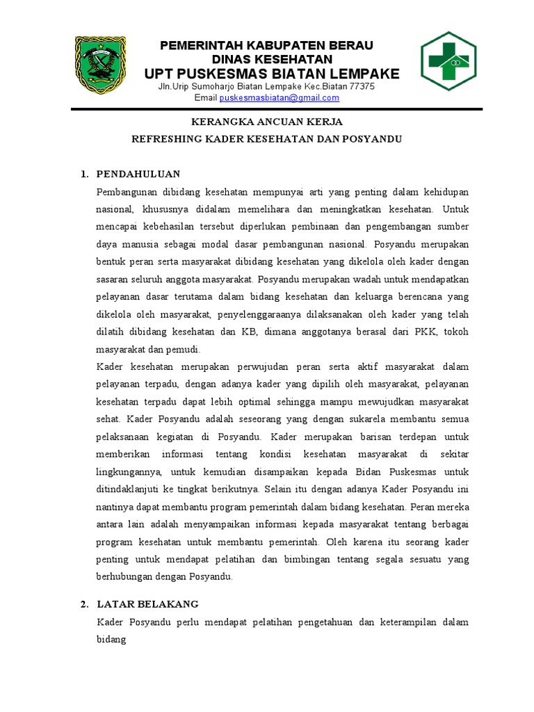 Kak Refreshing Kader | PDF