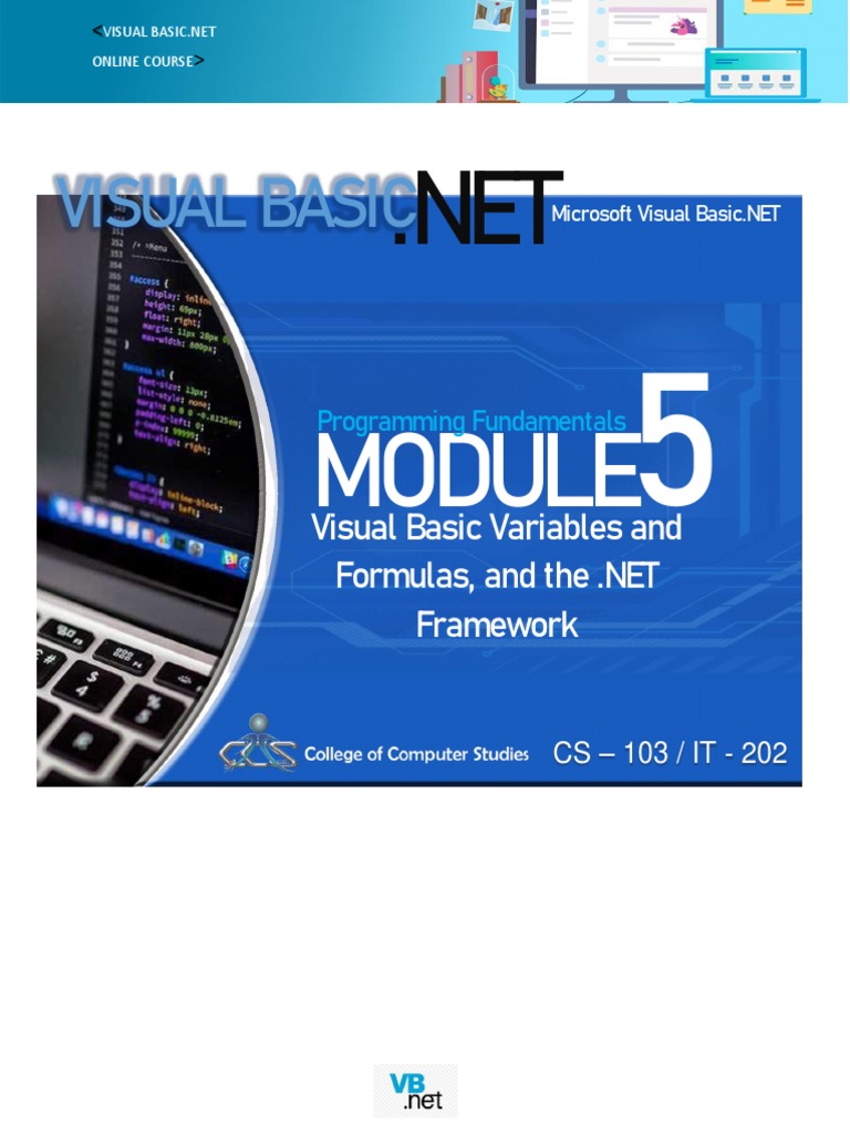 Module 5 Visual Basic Variables and Formulas | PDF | Integer (Computer ...