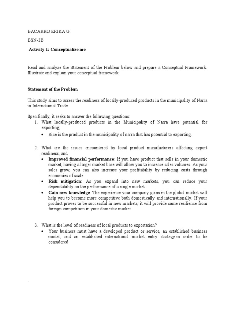Activity 1 Conceptual FrameWork | PDF | Curriculum | Schools