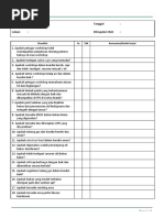 13-Checklist Inspeksi Warehouse | PDF