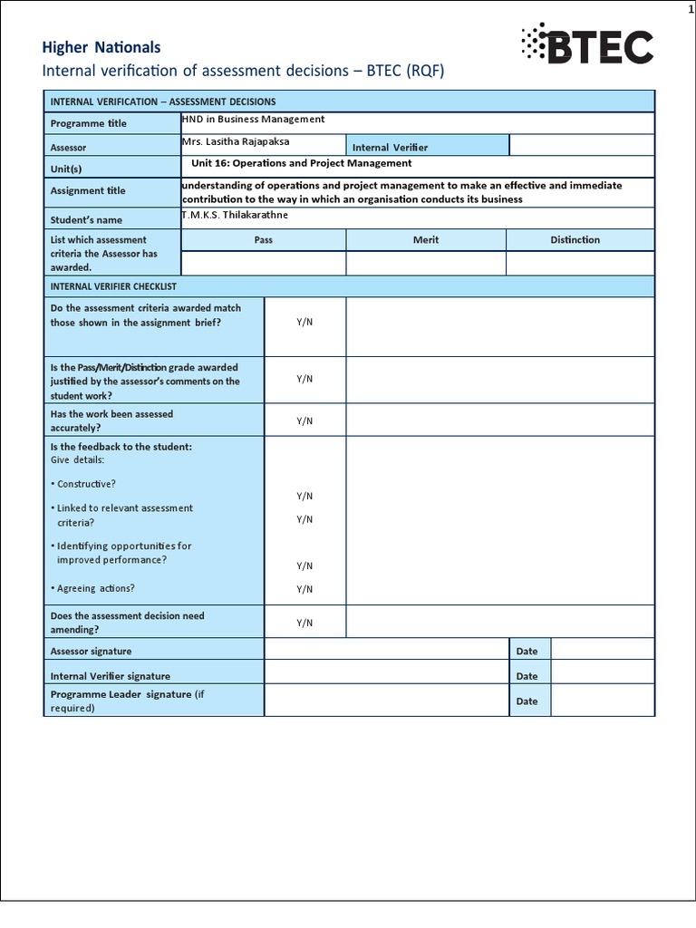 Operations and Project Management | Download Free PDF | Operations ...