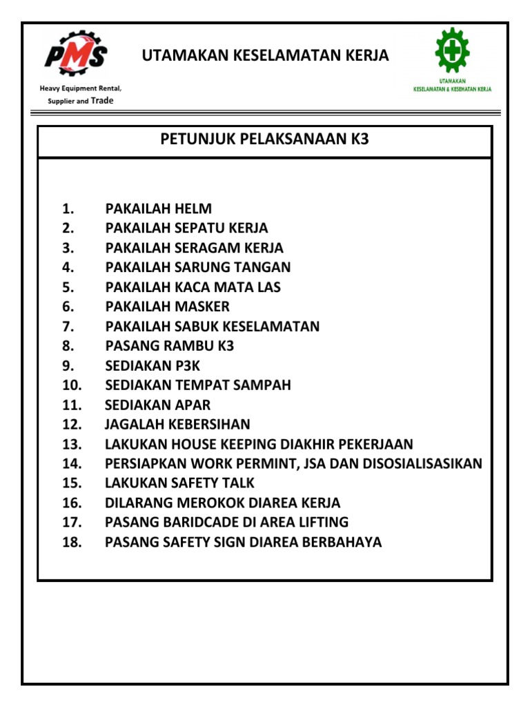 Rambu-Rambu k3 | PDF | Teknologi & Rekayasa | Sejarah
