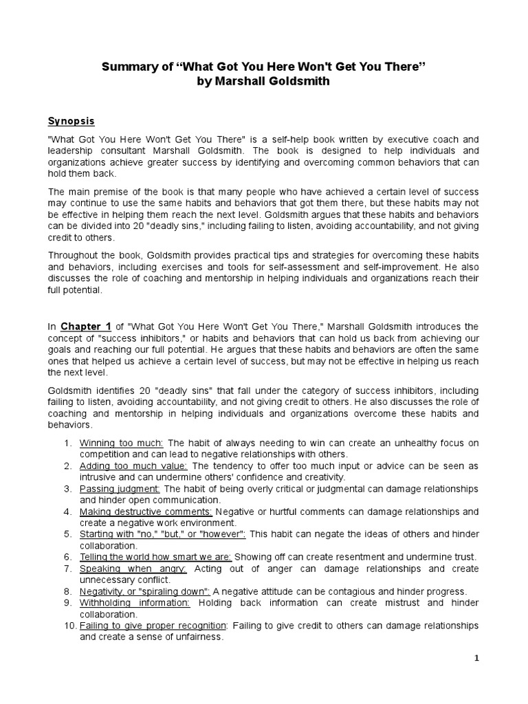 Overcoming Success Inhibitors in Leadership | PDF | Empathy | Emotions