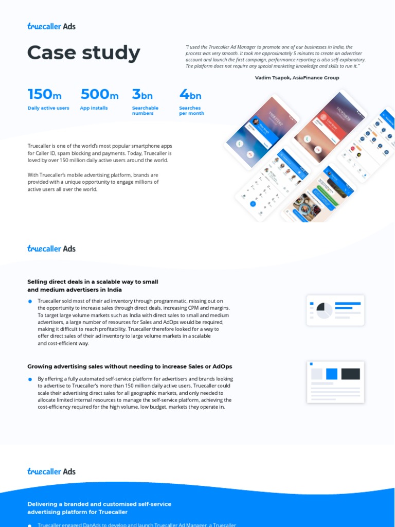 Truecaller Case Study | PDF | Advertising | Sales
