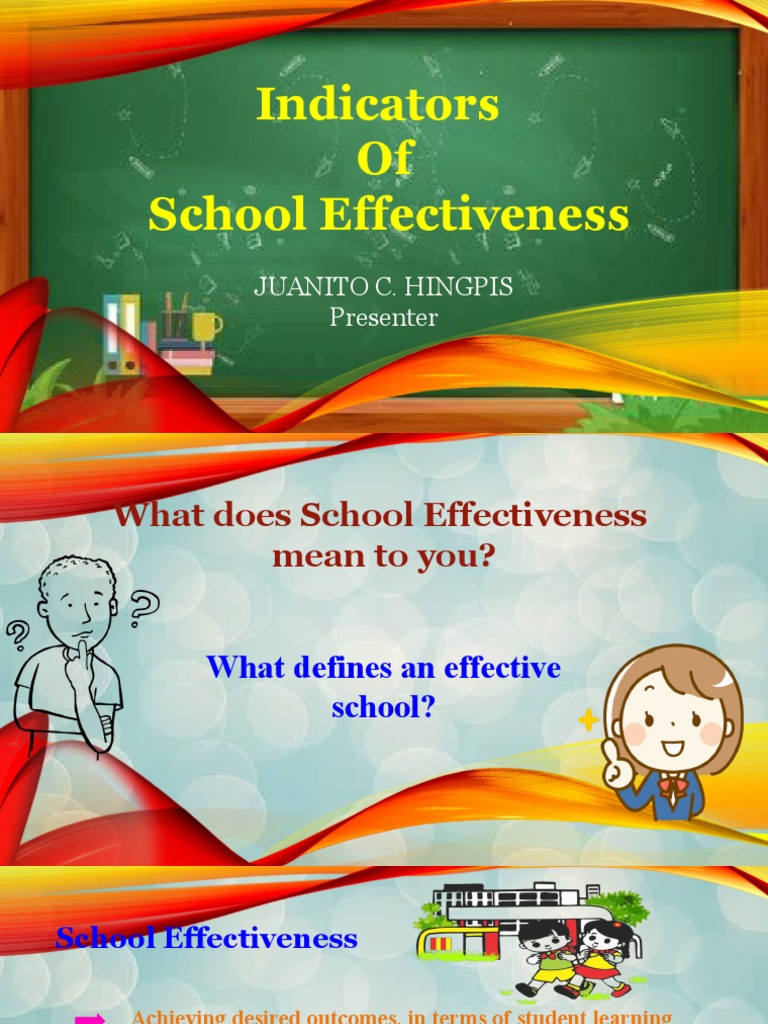Indicators of School Effectiveness 1 | PDF | Educational Assessment ...